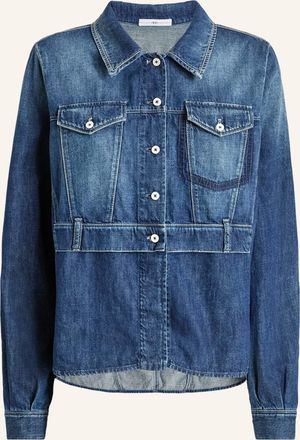 High High Jeansbluse Majorette blau