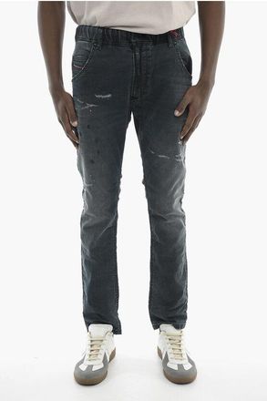 Diesel Vintage-Effect Stretch Denim Jogg Jeans KROOLEY-NE 17cm size 30