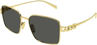 Gucci Rechteckige Sonnenbrille - - Accessories - unisex - Gelb - 54 MM