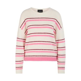 Marc Cain Gestrickter Pullover mit Streifen- Made in Germany - - Knitwear - Damen - Mehrfarbig - M