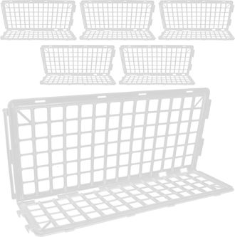 Healifty 6-teiliges Regalsystem f&uuml;r den Einzelhandel: Trennw&auml;nde f&uuml;r Obst- und Gem&uuml;seregale - Kunststoff-Abgrenzungsschienen f&uuml;r Superm&auml;rkte und Wochenm&auml;rkte