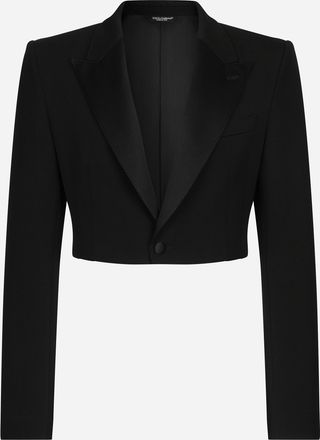 Dolce & Gabbana Einreihiger Spenzer Aus Wolle - Mann Anzüge Und Blazer Schwarz Wolle 44