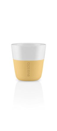 Eva Solo | 2 Espresso-Becher Golden Sand |Gut zu halten durch Silikonbeschichtung | Golden Sand