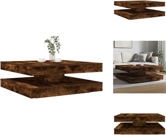 vidaXL Couchtisch 360-Grad Drehbar R&auml;uchereiche 90x90x34,5 cm - Couchtisch - Couchtische - Kaffeetisch - Tisch