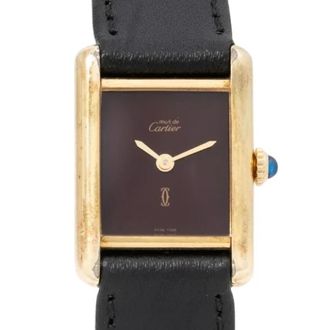 Cartier Pre-owned Leder watches - - Pre-owned - Damen - Gelb - ONE SIZE