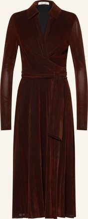 Diane Von F&uuml;rstenberg Diane Von Furstenberg Wickelkleid Phoenix Aus Mesh braun
