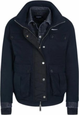 Dsquared2 Herrenjacke in Schwarz- Zeitloses Design - - Jackets - Herren - Schwarzk - S