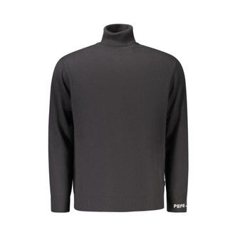 Pepe Jeans London Lang&auml;rmeliger Rollkragenpullover - - Knitwear - Herren - Grau - M