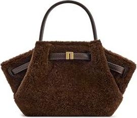 JW PEI Hana Mini Sac Cabas pour Femme - Daim Synth&eacute;tique Marron fonc&eacute;