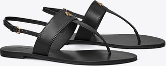 Tory Burch Damen Capri Zehensandale in Schwarz