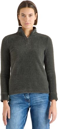 Cecil Federgarnshirt mit Tape raw Khaki XXL