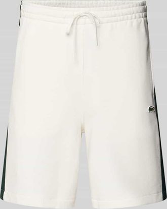 Lacoste Regular Fit Sweatshorts aus reiner Baumwolle