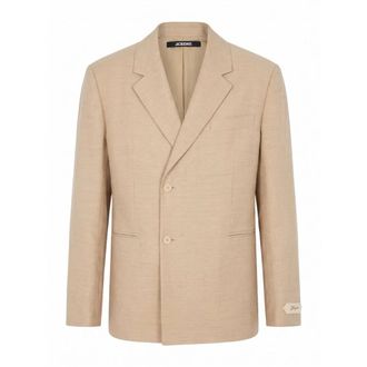 Jacquemus Homme, Vestes, Beige, Taille: M La Veste Melo