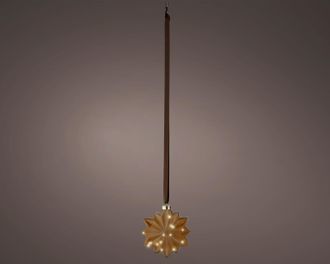 Lumineo LED Blume braun/warmes Weiss 8x19x19cm