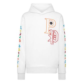 Philipp Plein unisex, Sweatshirts et sweats &agrave; capuche, Blanc, Taille: 3XL Sweat &agrave; Capuche Gothic