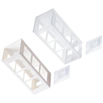 Hemobllo Haartrockner und Lockenstab Halter 2 St&uuml;ck Bohrfrei Selbstklebend Wandorganizer f&uuml;r Badezimmer und Spa Platzsparende Aufbewahrung f&uuml;r Haarstyling Werk