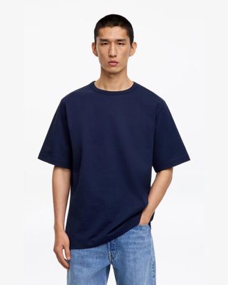 Arket Oversize-T-Shirt 270 GSM -Blau