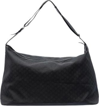 Gucci unisex, Pre-owned, Noir, Taille: ONE Size Sac de voyage en nylon Pre-owned
