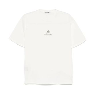 Premiata Wei&szlig;e Baumwoll-T-Shirt mit Logo - - Tops - Herren - Wei&szlig; - XL