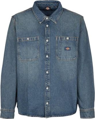 Dickies Chemise denim &agrave; col classique en coton