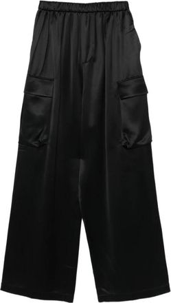 Frankie Shop Femme, Pantalons, Noir, Taille: 36 FR Delny Satin Cargo Pants