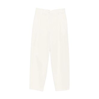 Via Masini 80 Straight Leg Hose - - Trousers - Damen - Wei&szlig; - M