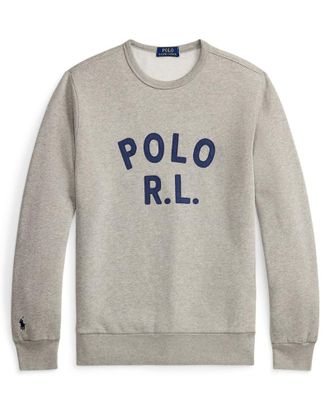 Ralph Lauren Sweatshirt mit aufgen&auml;htem Logo-Schriftzug und Fleece-Innenseite in