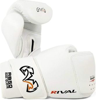 Rival RB50 Intelli-Shock Compact Boxsackhandschuhe, Wei&szlig;