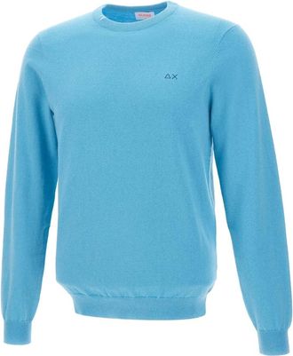 Sun 68 Homme, Pulls, Bleu, Taille: S Pull en laine et coton