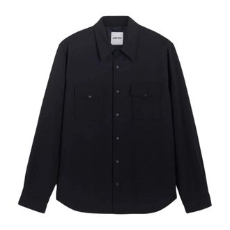 Aspesi Flannel Overshirt - - Jackets - Herren - Blau - L