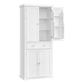 Vasagle Grand Placard de Cuisine, Meuble de Rangement de 182,1 cm de Haut, Armoire, avec un Tiroir, 4 Planches R&eacute;glables, 6 &Eacute;tag&egrave;res de Porte, pour Salon
