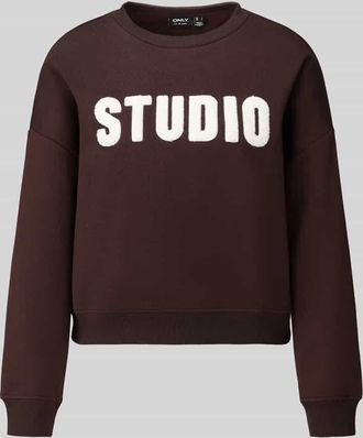 Only Loose Fit Sweatshirt aus Baumwoll-Mix Modell SWEAT