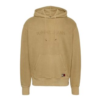 Tommy Jeans TJM Relaxed TJ Label Hoodie - - Sweatshirts & Hoodies - Herren - Gelb - XS
