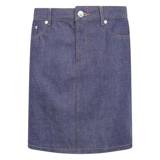 A.P.C. Standard Skirt - - Skirts - Damen - Blau - XS