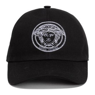Versace Homme, Accessoires, Noir, Taille: 57 CM Casquettes
