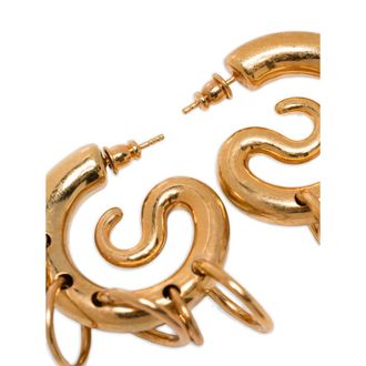 Panconesi Ring-Embellished Drop Earrings - Gold