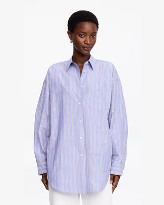 Arket Oversize-Hemd Mit Dolman-&Auml;rmeln -Blau