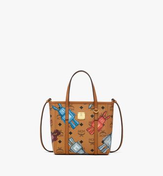 MCM Toni Shopper mit Reissverschluss oben in Rabot Visetos