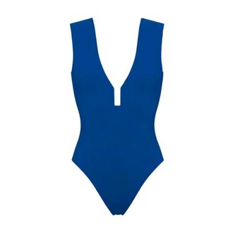 Eres Tief ausgeschnittener Einteiler - - Swimwear - Damen - Blau - L