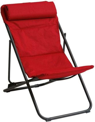Hesperide Hesperide - Chilienne de jardin pliante Jubba grenade & graphite en zinc et polyester - Hesp&eacute;ride