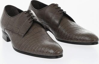 Dior Derby-Schuhe aus Leder in Krokodiloptik Dior