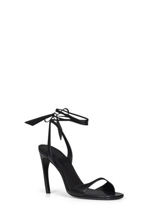 The Attico Womens Sandals Ora Black Nappa Leather Calf