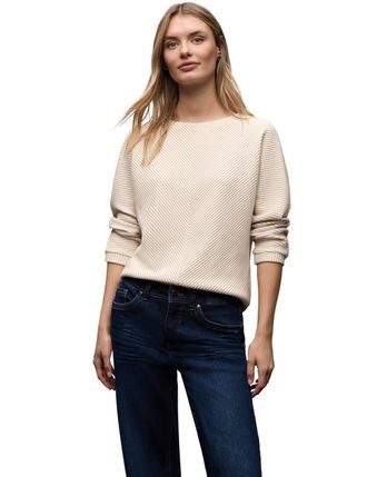 Street One Damen Two-Tone Strukturshirt