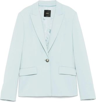 Pinko Blaue Jacke mit Pattentaschen - - Jackets - Damen - Blau - XL