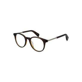 Yohji Yamamoto Braune Herren Optische Rahmen Rund Stil - - Accessories - Herren - Braun - ONE SIZE