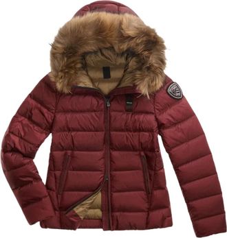 Blauer Arcadia Daunenjacke - - Jackets - Damen - Rot - M