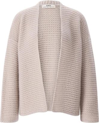 Sminfinity Femme, Pulls, Beige, Taille: 40 FR Gilet en Cachemire et Soie