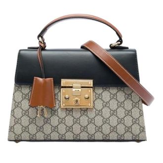 Gucci Sac bandouli&egrave;re Padlock Pre-owned - Femme - Pre-owned - Beige - Taille: ONE Size