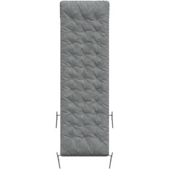 vidaXL Sonnenliegen-Auflage Grau 160x50x10 cm Wildleder-Optik vidaXL