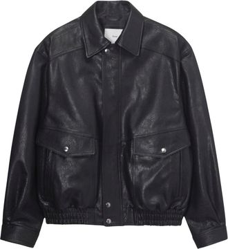 Dunst Oversized Vintage Leder Blouson - - Jackets - Herren - Schwarzk - XL